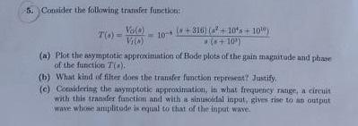 Solved solve all parts by hand not on matlab. Draw bode plot | Chegg.com