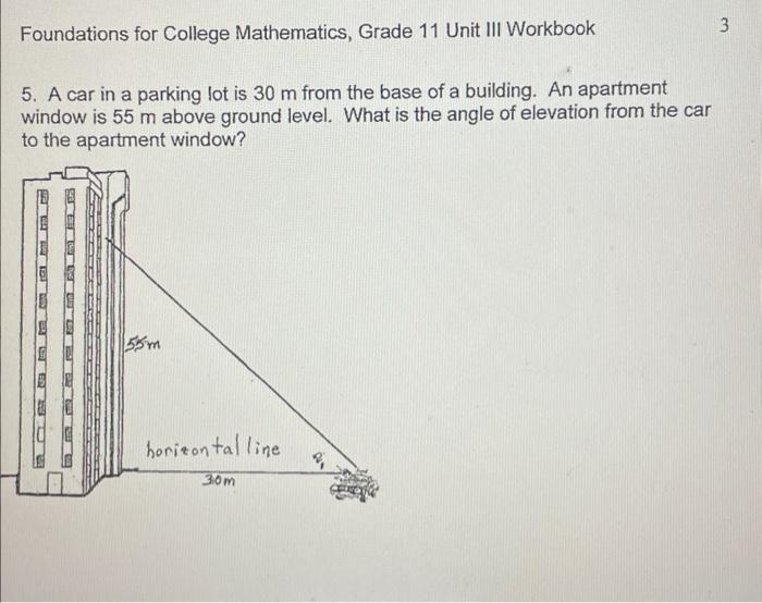 Solved Foundations for College Mathematics, Grade 11 Unit | Chegg.com