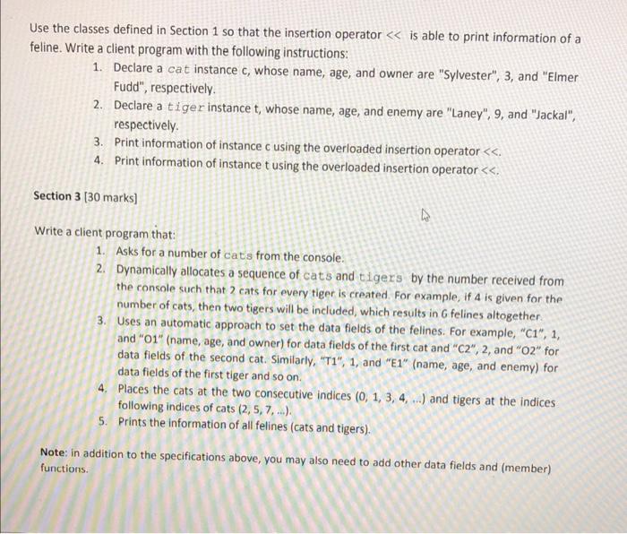 Solved Section 1 [60 marks] Write a program to create a | Chegg.com