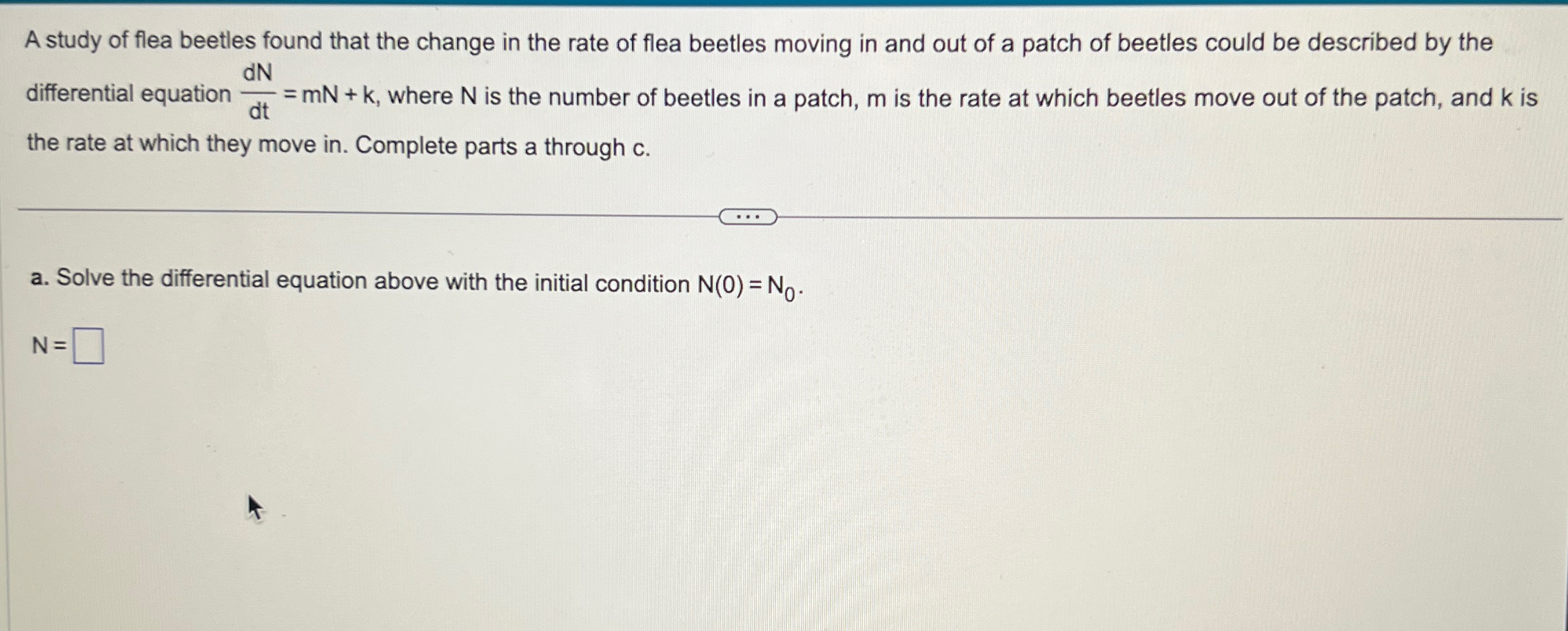 Solved A study of flea beetles found that the change in the | Chegg.com