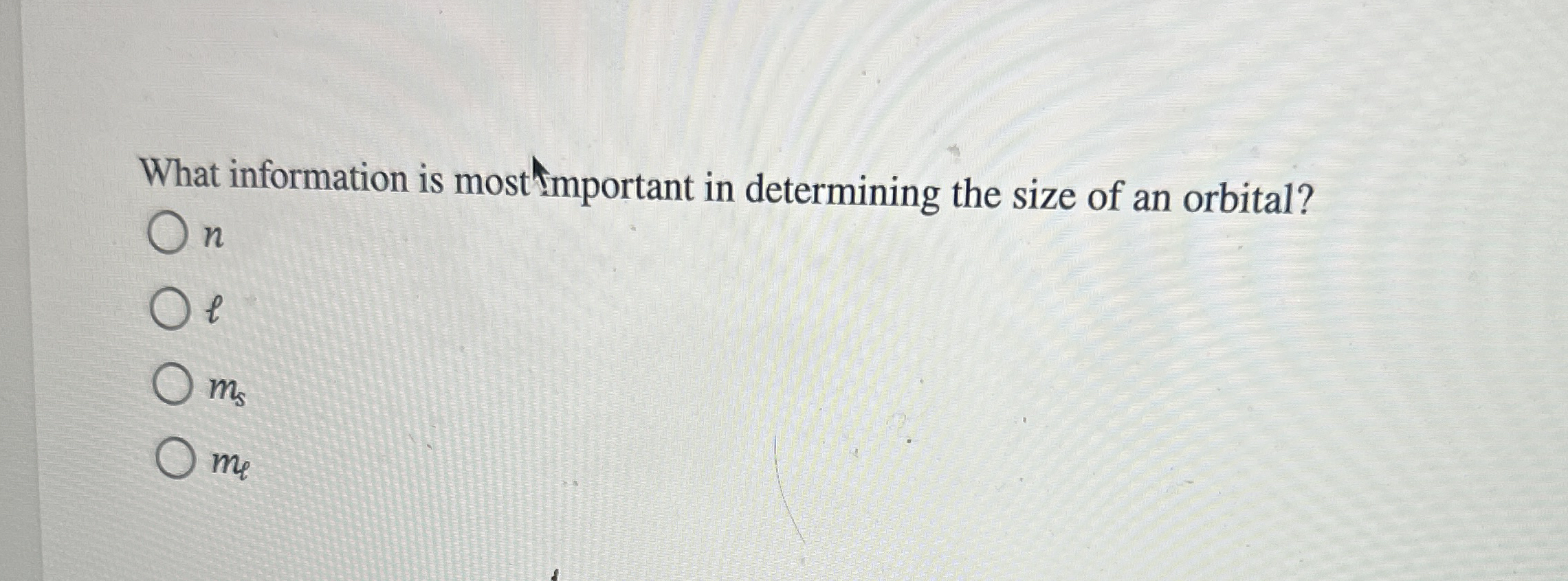 Solved What information is most ?m ﻿mortant in determining | Chegg.com