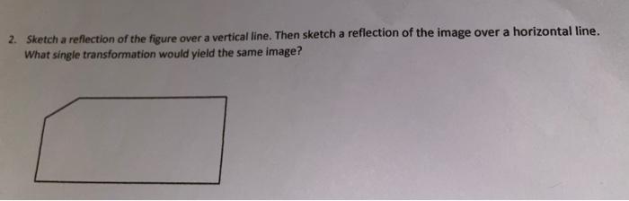 Solved 2. Sketch a reflection of the figure over a vertical | Chegg.com
