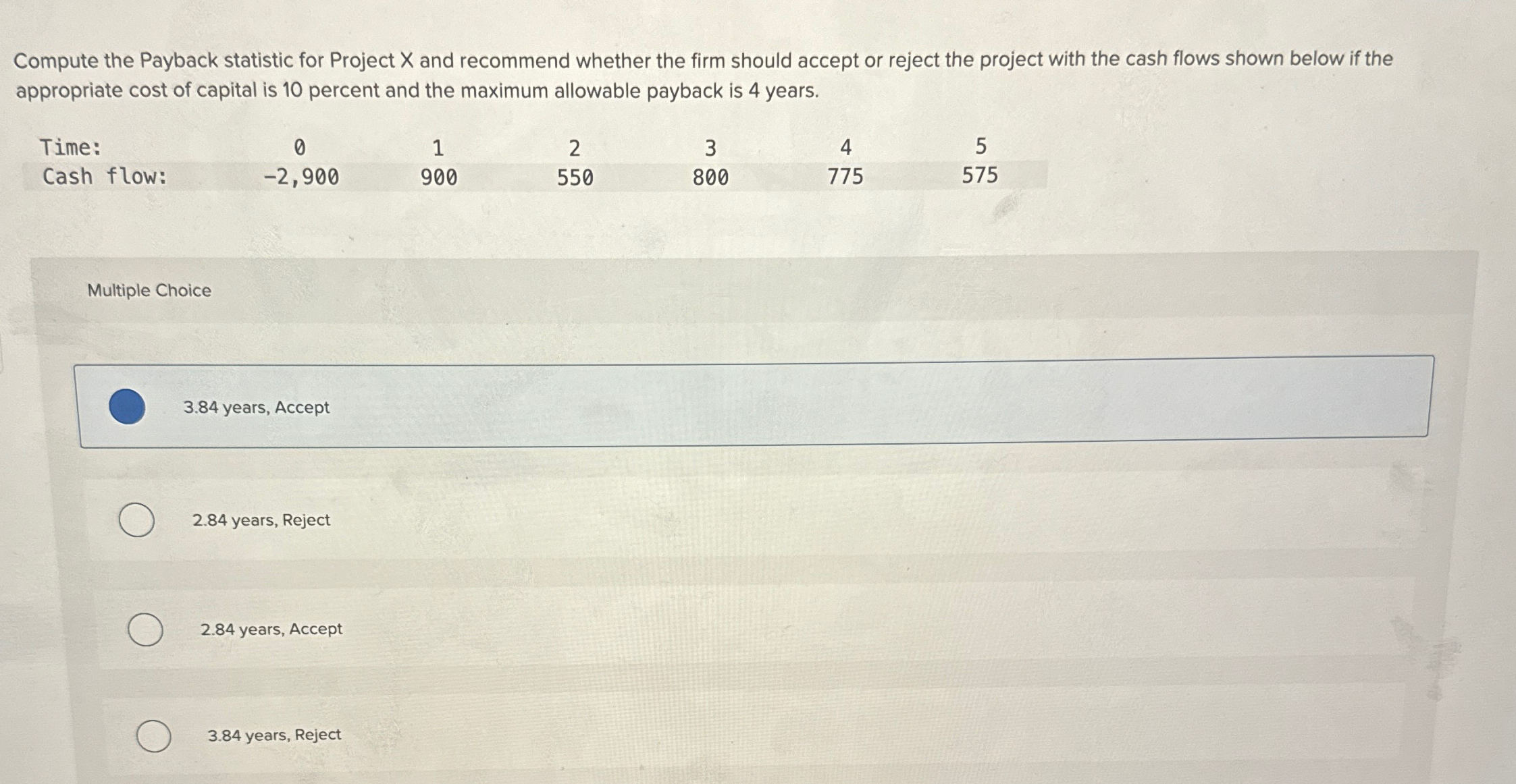 Solved Compute the Payback statistic for Project x ﻿and | Chegg.com