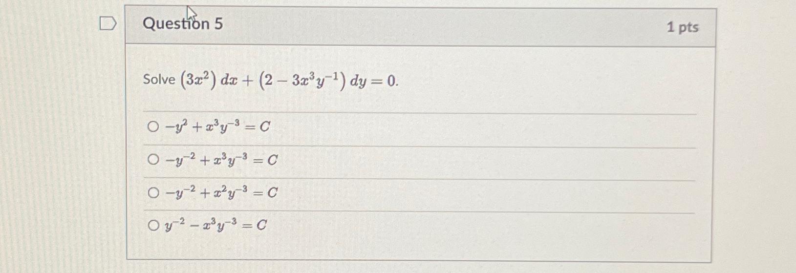 Solved Question 51ptsSolve | Chegg.com