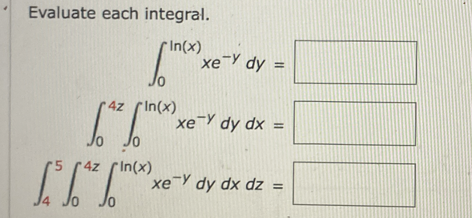 Solved Evaluate each | Chegg.com