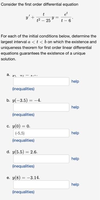 Solved Consider the first order differential equation | Chegg.com