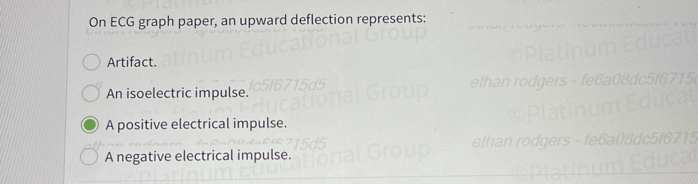 Solved On ECG graph paper, an upward deflection | Chegg.com