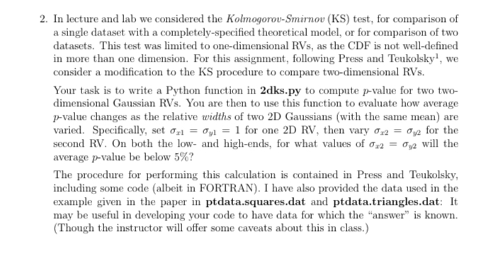 Solved In lecture and lab we considered the | Chegg.com