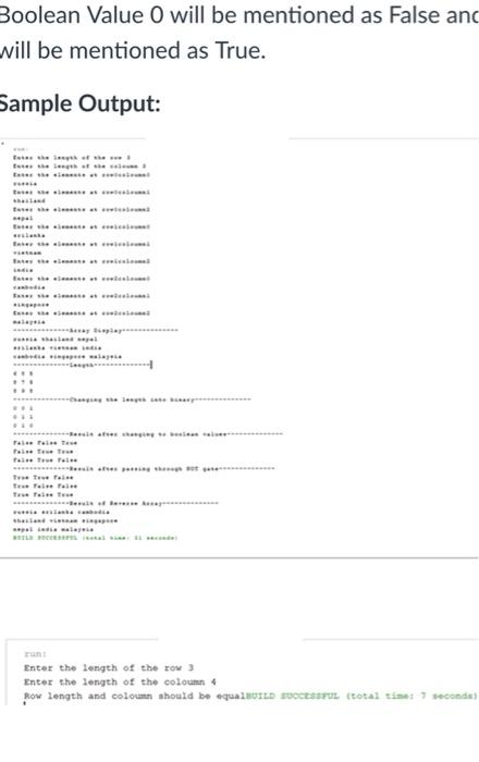 Solved Operations using Multi-Dimensional Arrays(Display | Chegg.com