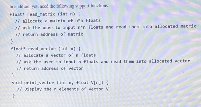 Solved Matrix Vector Multiplication Matrix-vector | Chegg.com