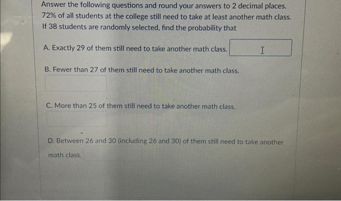 Solved Answer the following questions and round your answers | Chegg.com