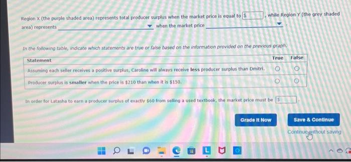 Solved 6. Producer surplus and price changes The following | Chegg.com