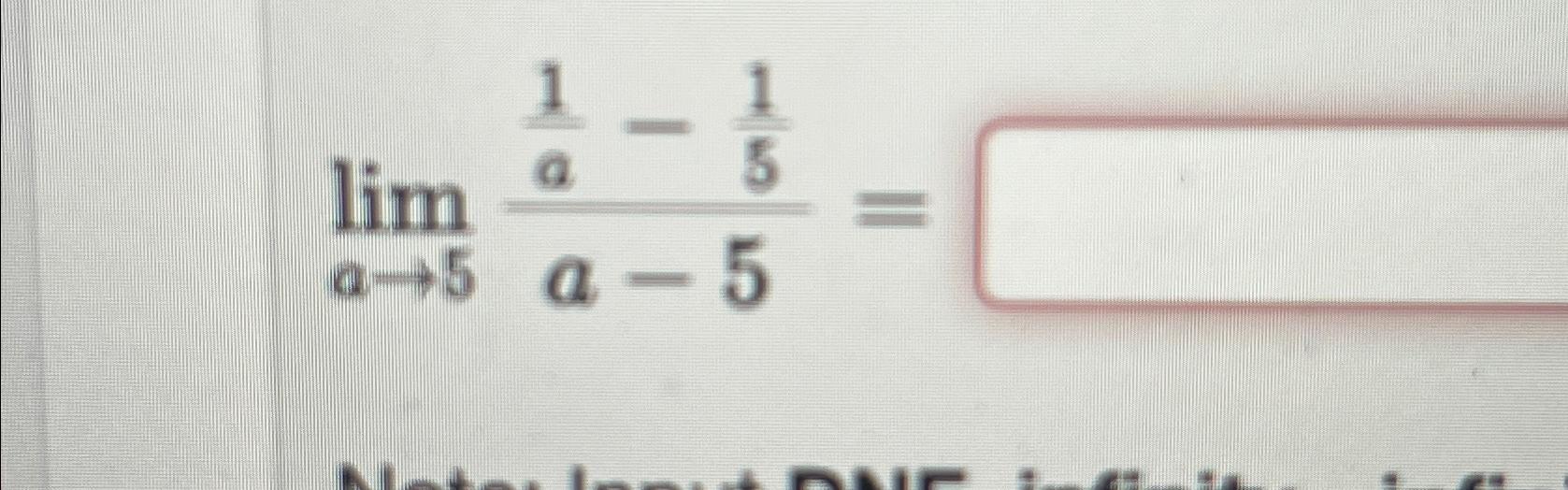 Solved lima→51a-15a-5= | Chegg.com