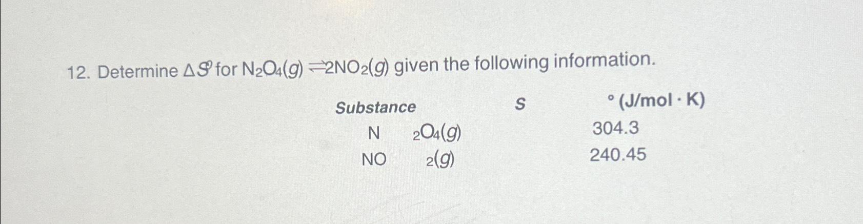 Solved Determine \\\\Delta S^(\\\\rho ) for | Chegg.com