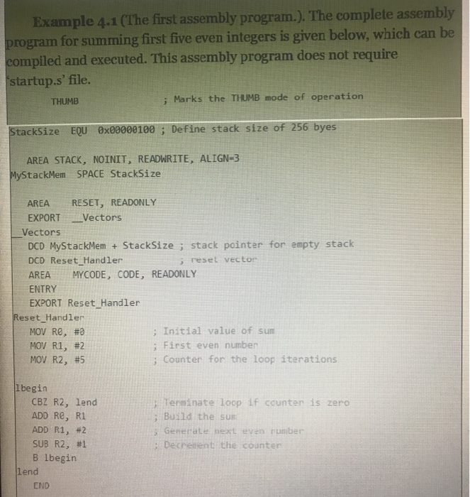 Solved Exercise 4.5. Modify the program given in Example 41 | Chegg.com
