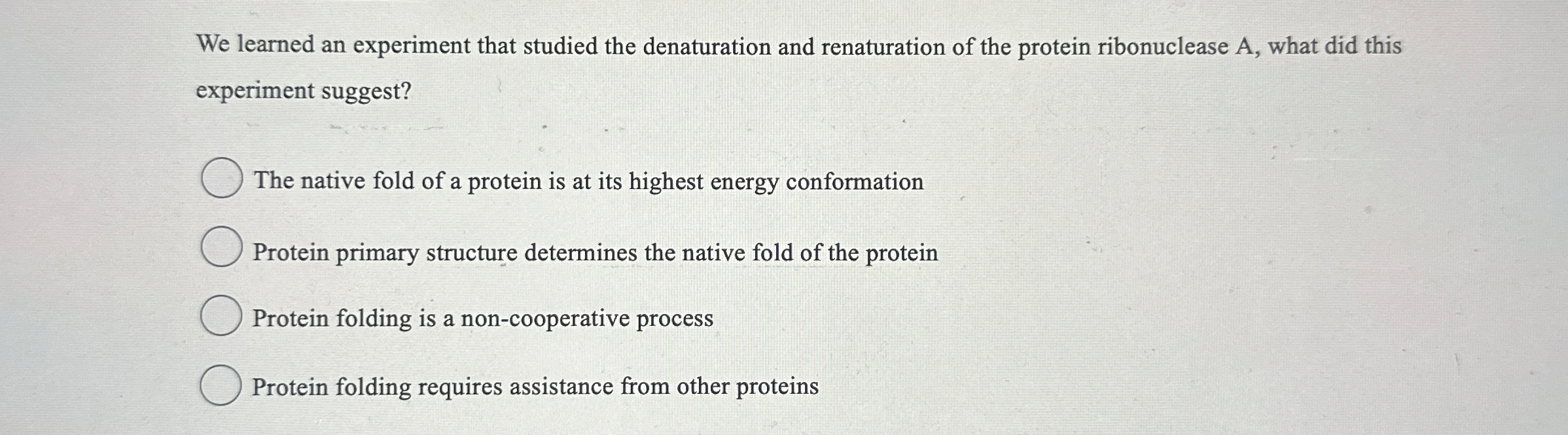Solved We learned an experiment that studied the | Chegg.com