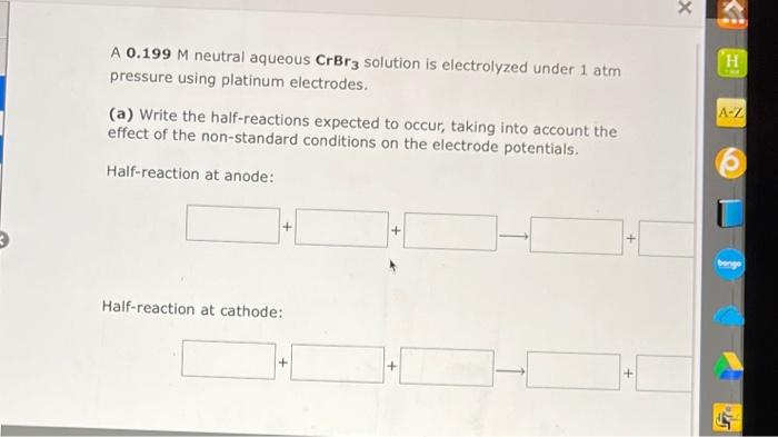 Solved An aqueous NiCl2 solution is electrolyzed under 1 bar | Chegg.com