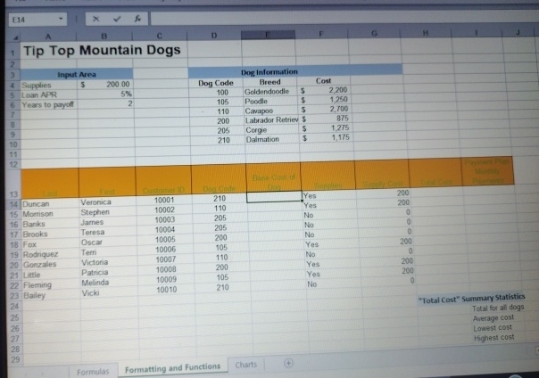 Solved ImI'm cell E14, ﻿use either vlookup or xlookup to | Chegg.com