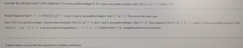 Solved Consider the following "proof of the statement For | Chegg.com