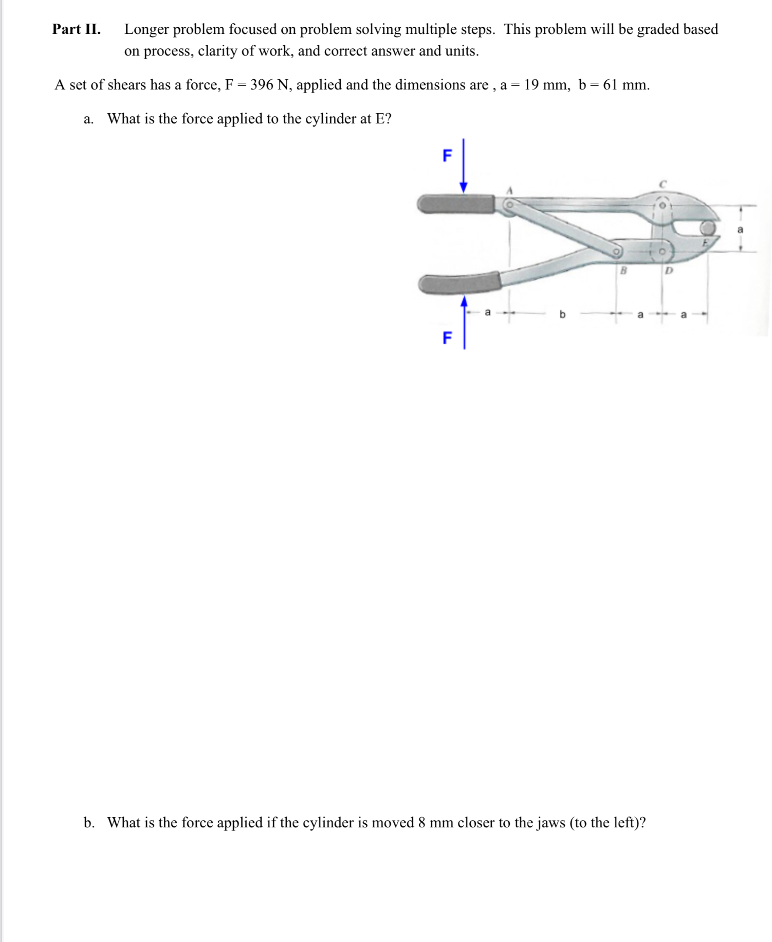 Solved Part II. Longer problem focused on problem solving | Chegg.com Solved Part II. Longer problem focused on problem solving | Chegg.com