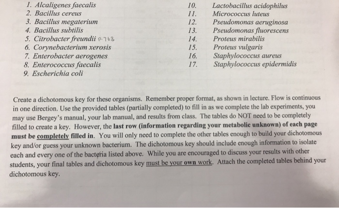 Solved 1. Alcaligenes faecalis 2. Bacillus cereus | Chegg.com