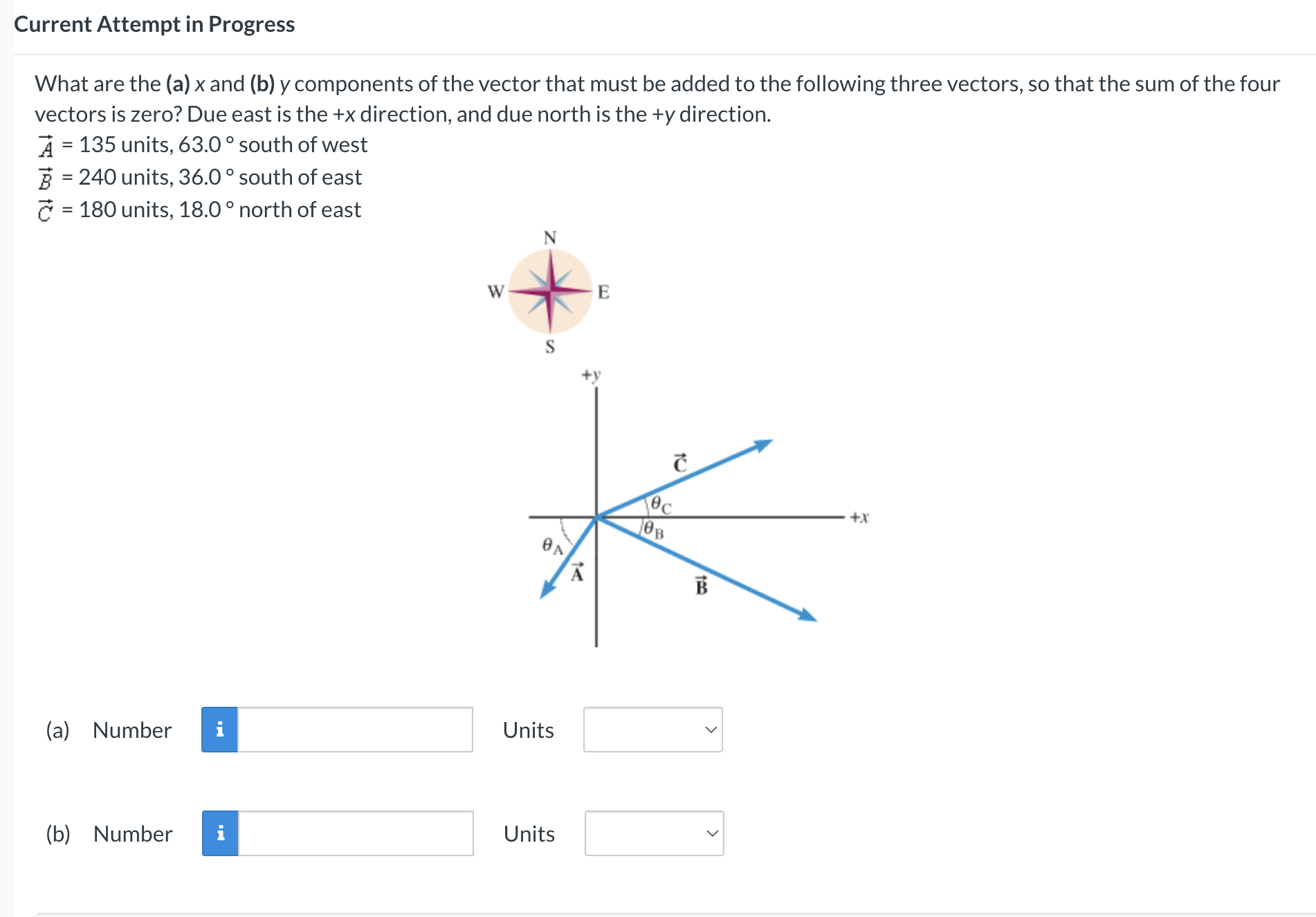 Solved Current Attempt in ProgressWhat are the (a) x ﻿and | Chegg.com