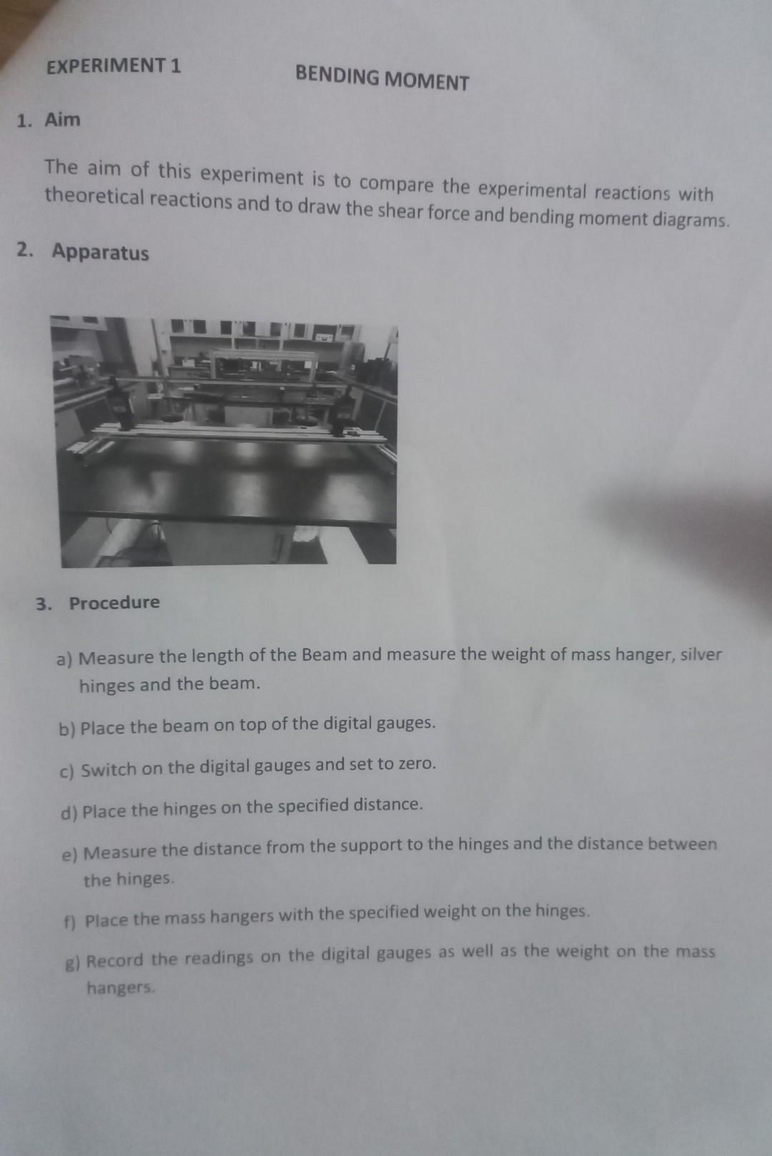 1. Aim The aim of this experiment is to compare the | Chegg.com