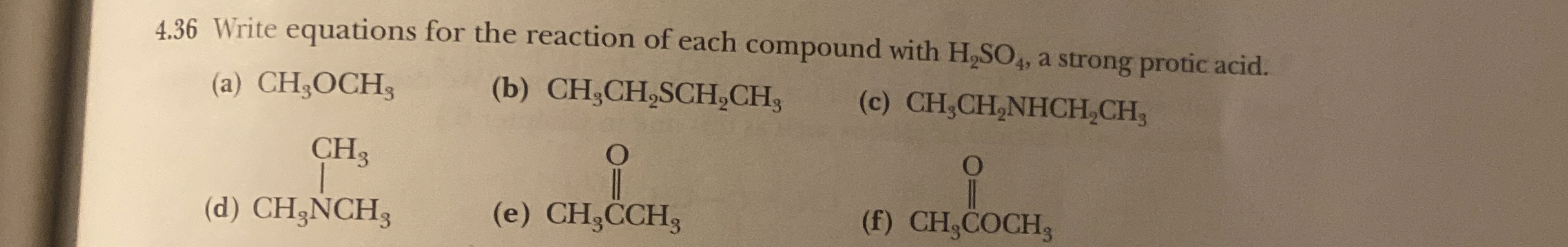 4.36 ﻿Write equations for the reaction of each | Chegg.com