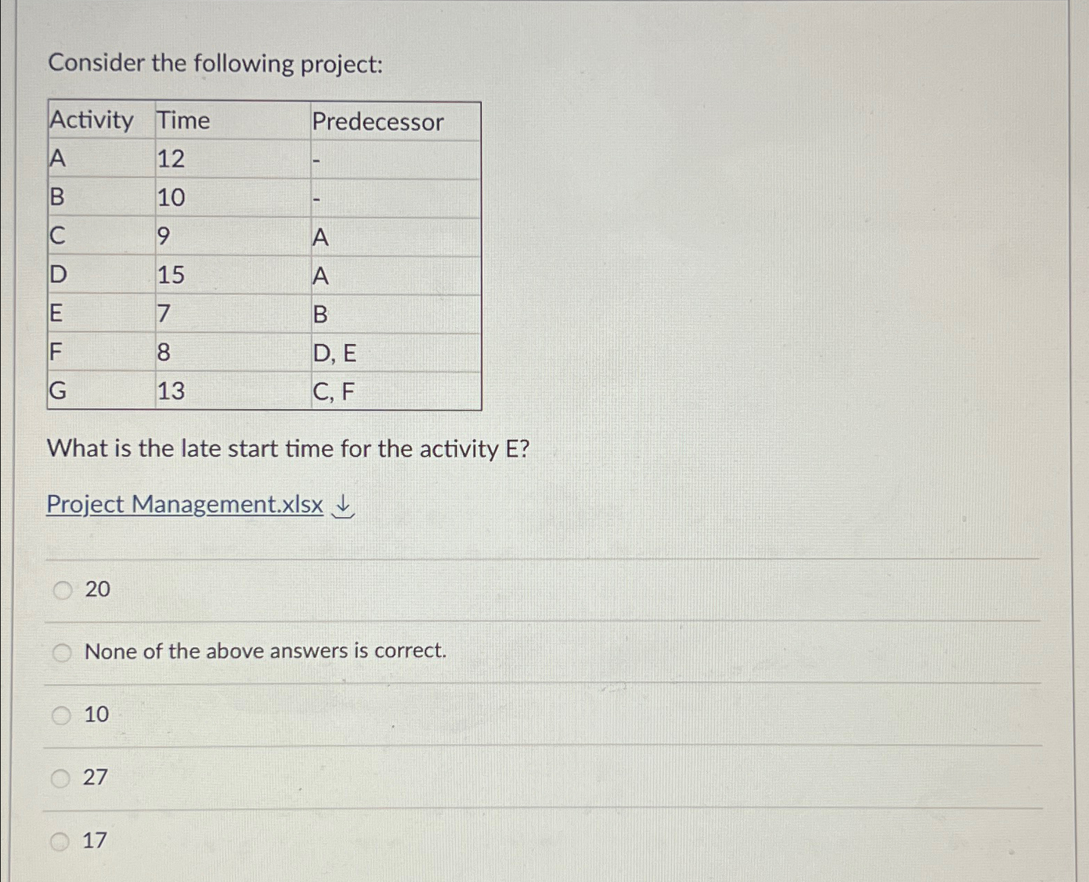 Solved Consider the following | Chegg.com
