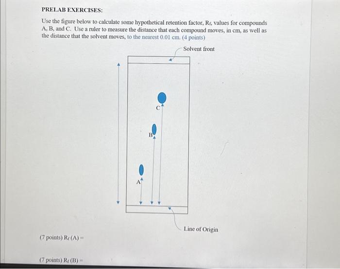 Solved PRELAB EXERCISES: Use the figure below to calculate | Chegg.com