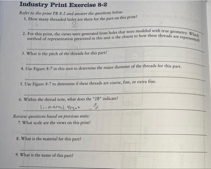 Solved Industry Print Exercise 8-2 Refer to the print PR 8-2 | Chegg.com