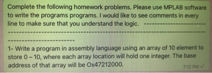 Complete the following homework problems. Please use | Chegg.com