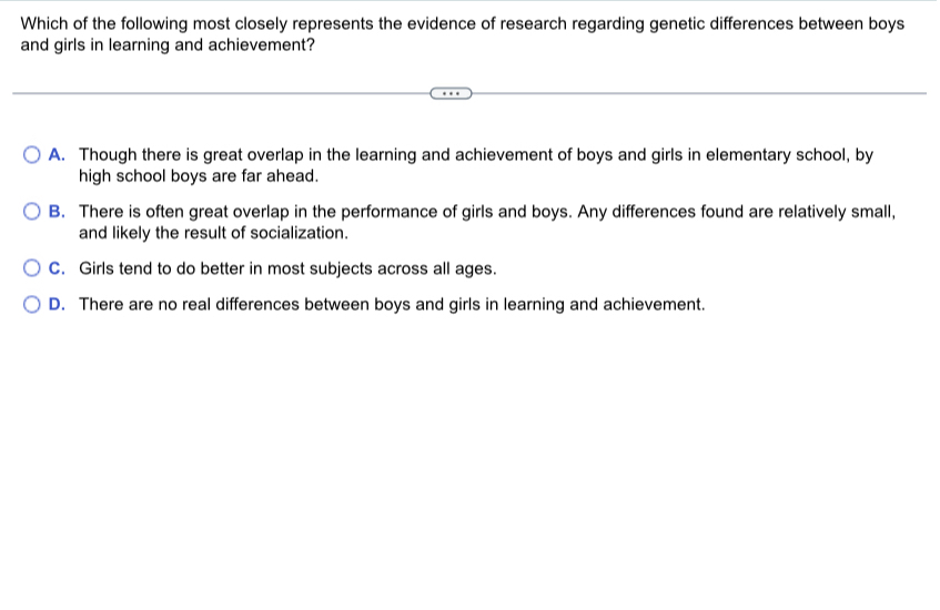 Solved Which of the following most closely represents the | Chegg.com