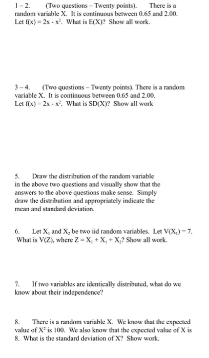 Solved 1-2. (Two questions - Twenty points). There is a | Chegg.com