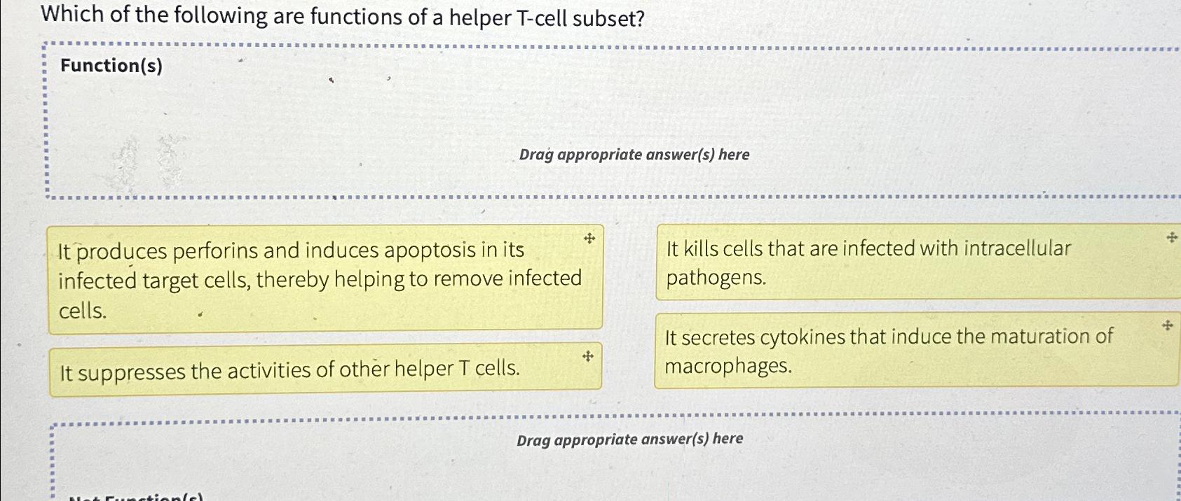 Solved Which of the following are functions of a helper | Chegg.com