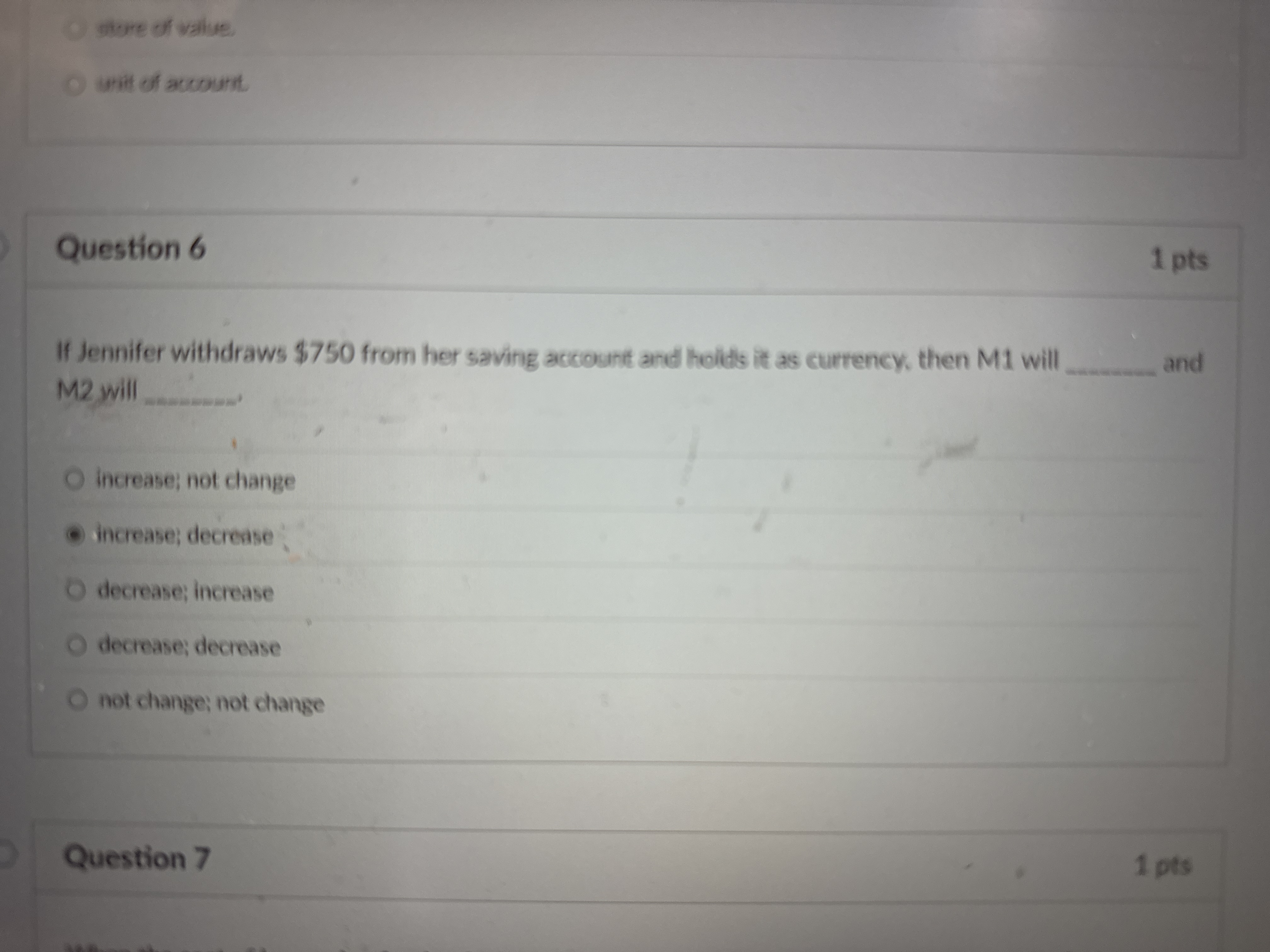 Solved Yit of accourtQuestion 6If Jennifer withdraws \( \$ | Chegg.com