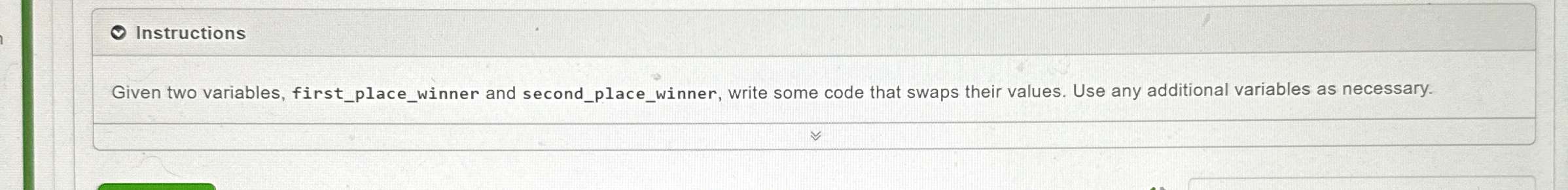 InstructionsGiven two variables, first_place_winner | Chegg.com