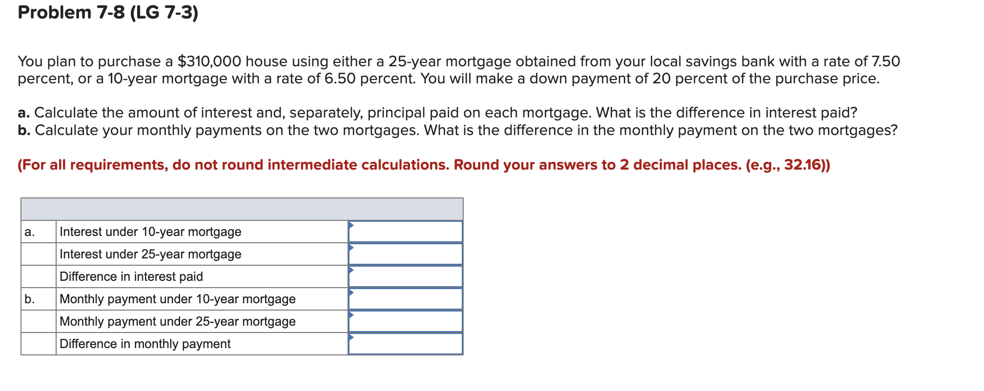Solved Problem 7-8 (LG 7-3) ﻿You plan to purchase a \( \$ | Chegg.com