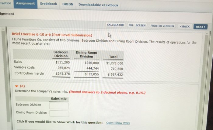Solved CALCULATOR FULL SCREEN PRINTER VERSION BACK NEXT RCES | Chegg.com