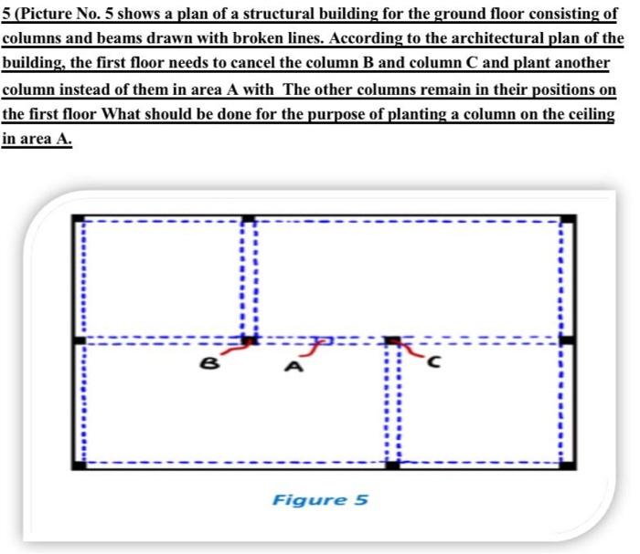 Solved 5 (Picture No. 5 shows a plan of a structural | Chegg.com