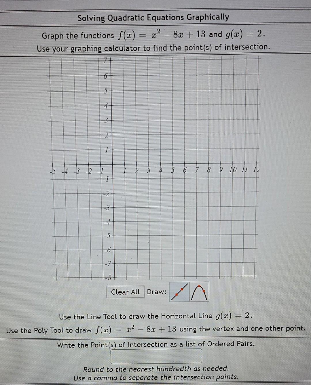 Solved Solving Quadratic Equations Graphically Graph the | Chegg.com