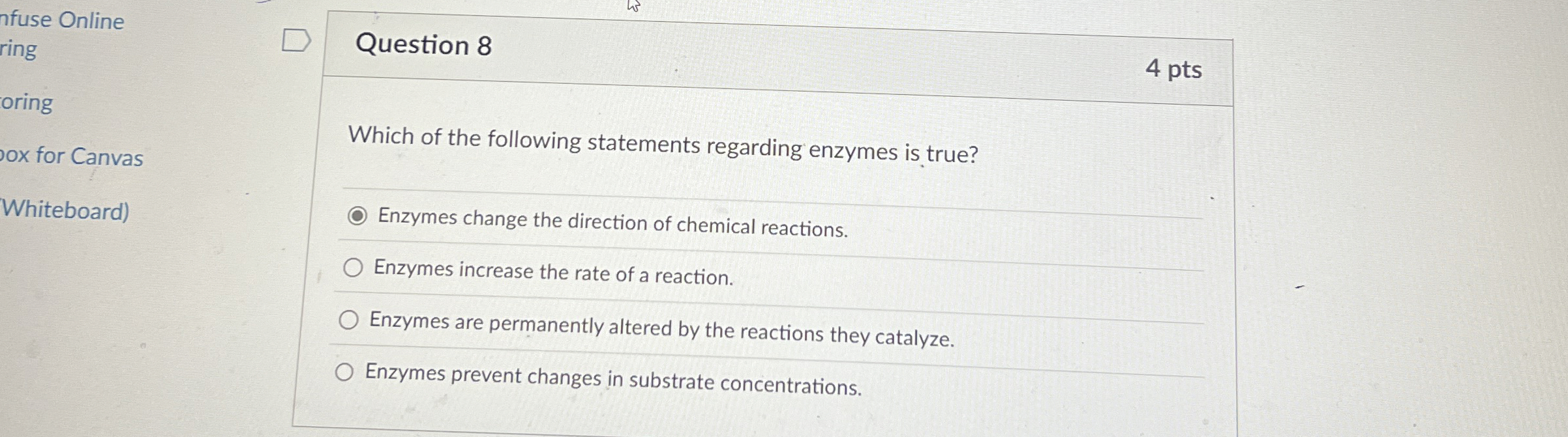 Solved Question 8Which of the following statements regarding | Chegg.com