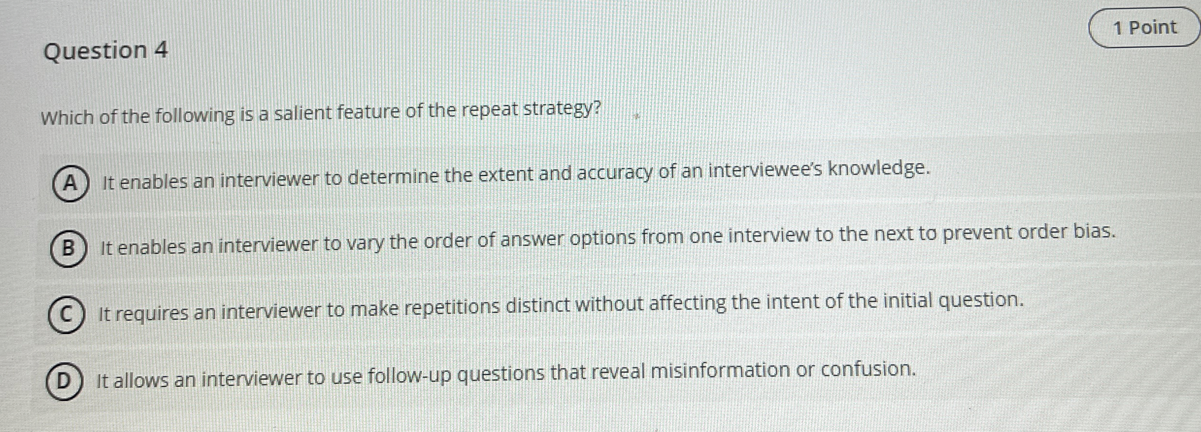 Solved Question 4Which of the following is a salient feature | Chegg.com