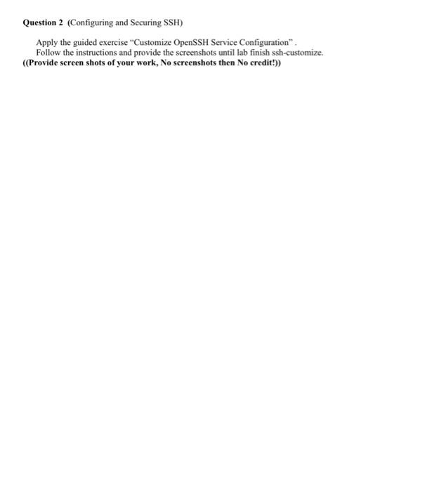 Solved Controlling Services and Daemons and Configuring and | Chegg.com