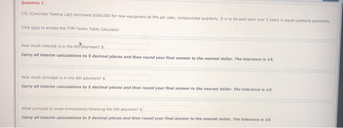 Solved Question 1 CTL (Concrete Testing Lab) borrowed | Chegg.com