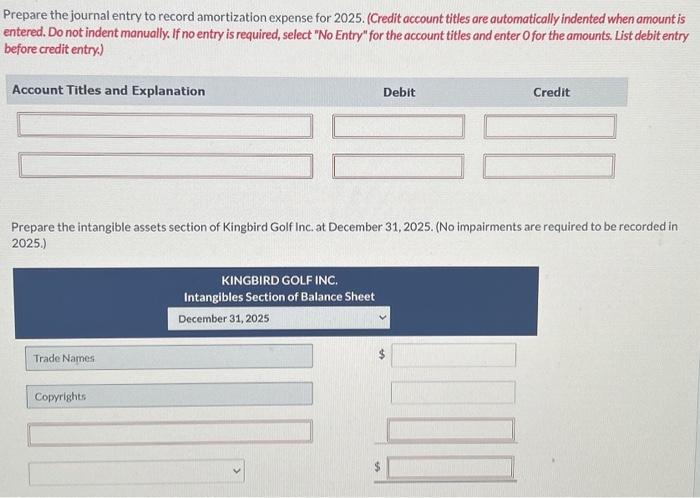 Solved Prepare the journal entry to record amortization | Chegg.com