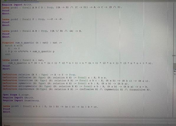 Solved Please solve these questions using "Coq" proof | Chegg.com