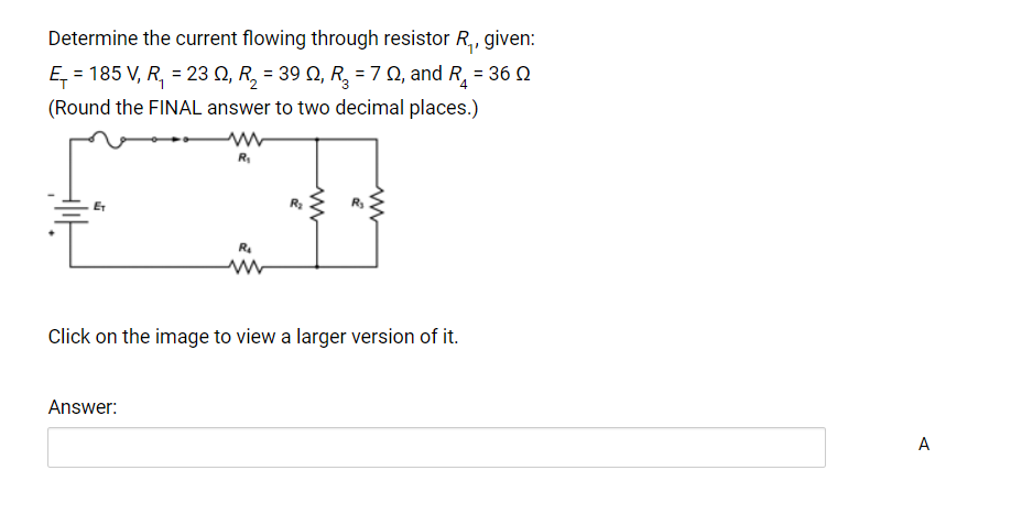 Solved Determine the current flowing through resistor R1, | Chegg.com