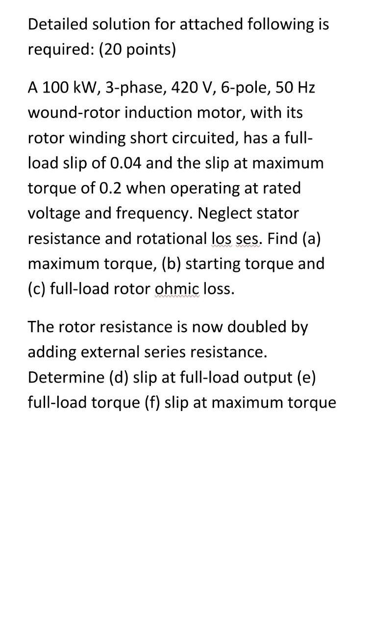 Solved Detailed solution for attached following is required: | Chegg.com