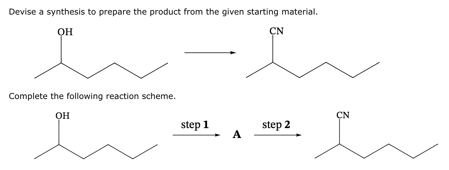 Solved Devise a synthesis to ﻿prepare the product from the | Chegg.com